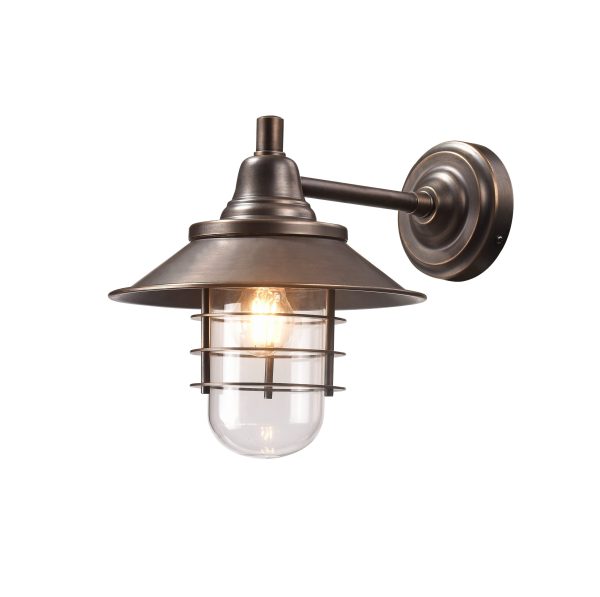 Flinders Exterior Coach Wall Light Large Black - Harvey Norman Lighting