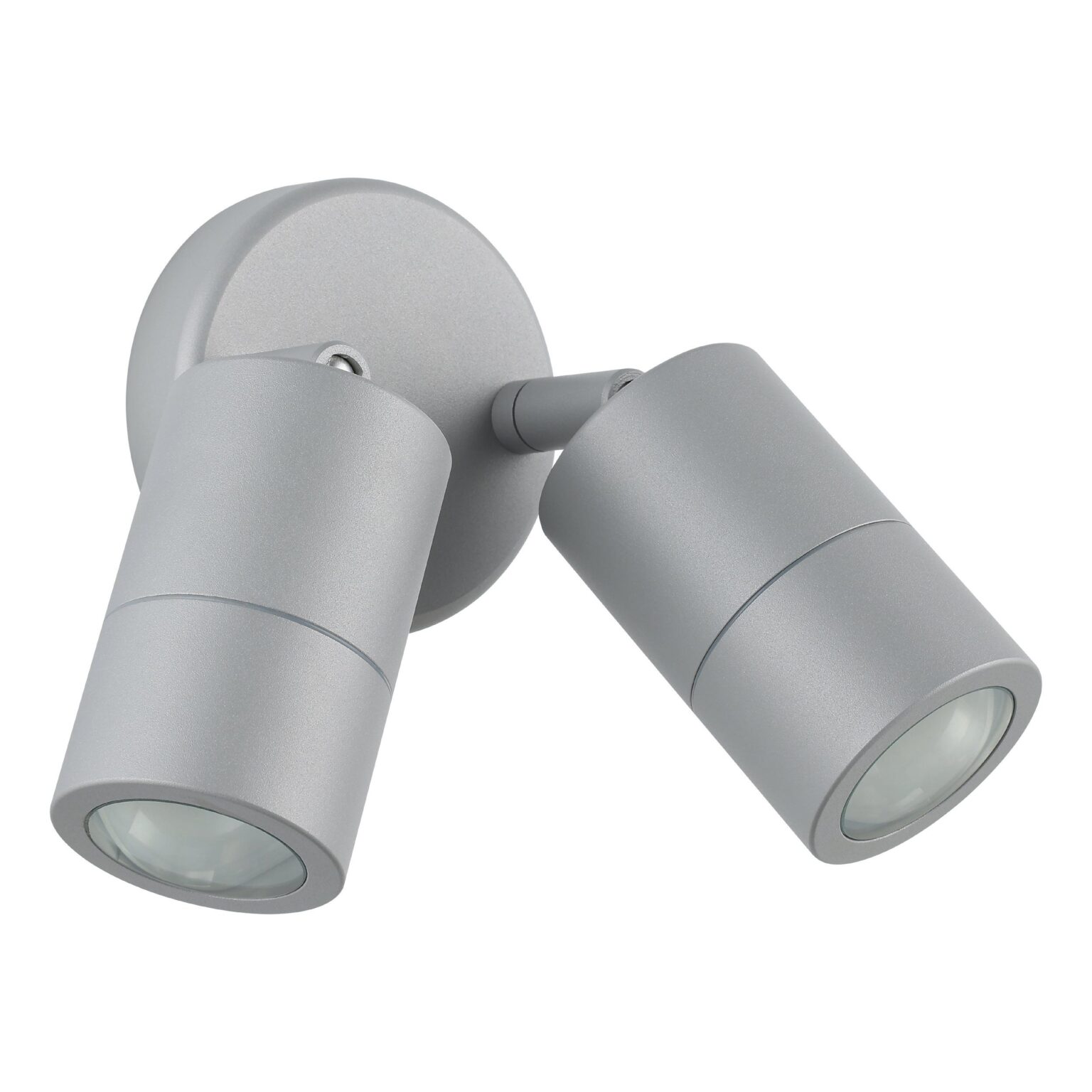 Fremantle Twin Exterior Wall Light Silver - Harvey Norman Lighting